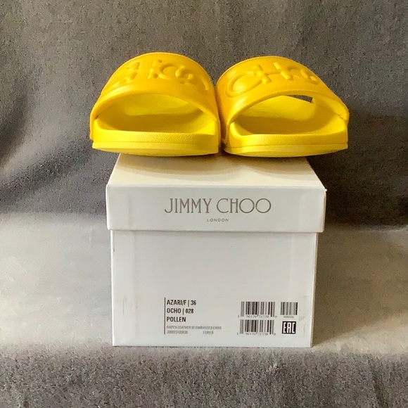 Jimmy Choo | Shoes | Nib Jimmy Choo Yellow Slides | Poshmark